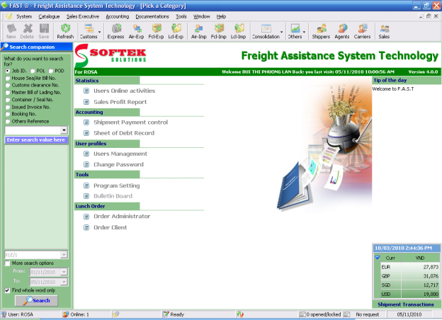 F.A.S.T Pro | Phần mềm Logistics & Forwarder | FAST PRO | WEBSITE CHÍNH ...