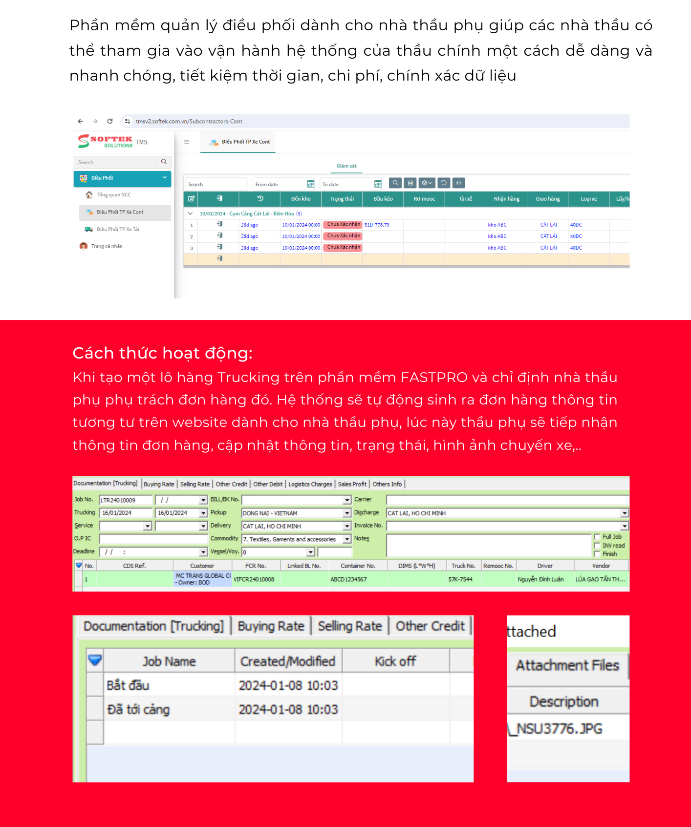 HỆ THỐNG NHẬP LIỆU CHO VENDOR | Phần mềm Logistics & Forwarder | FAST ...
