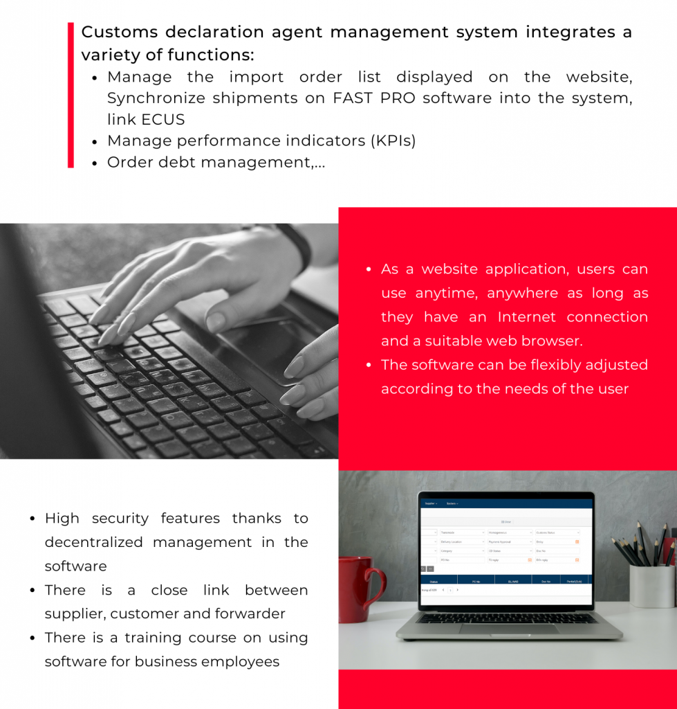 CUSTOMS DECLARATION AGENT MANAGEMENT SYSTEM | Phần mềm Logistics ...